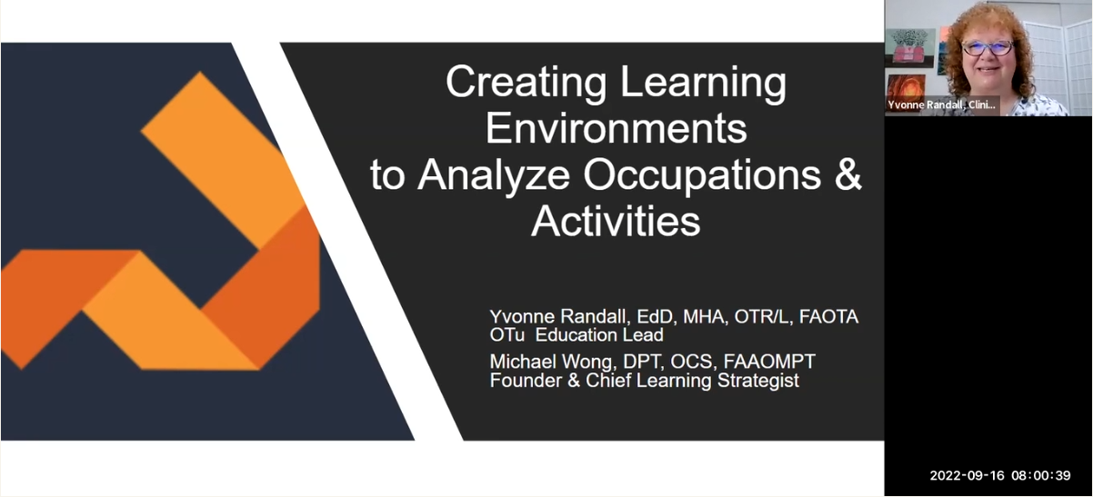 Creating Learning Environments to Analyze Occupation & Activities ...