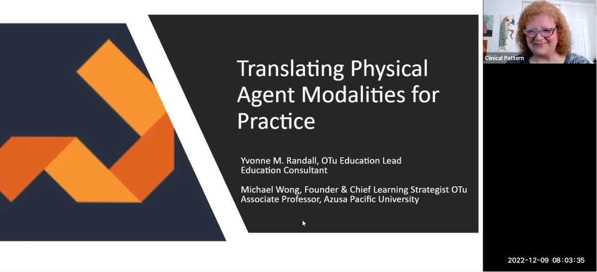 Translating Physical Agent Modalities for Practice | Clinical Pattern ...