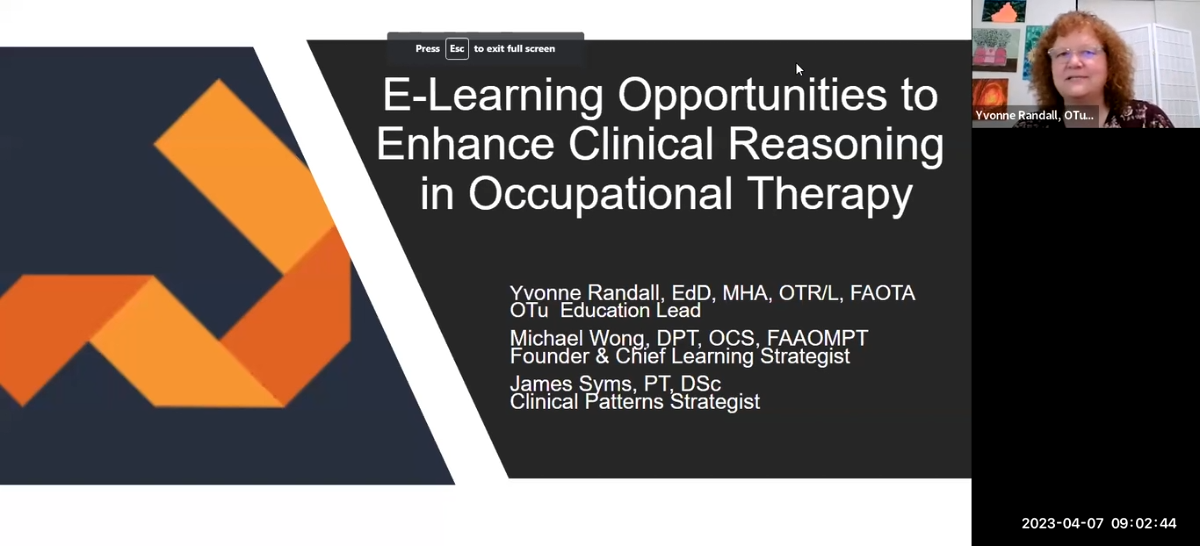 E-learning opportunities to enhance clinical reasoning in Occupational Therapy | Clinical ...